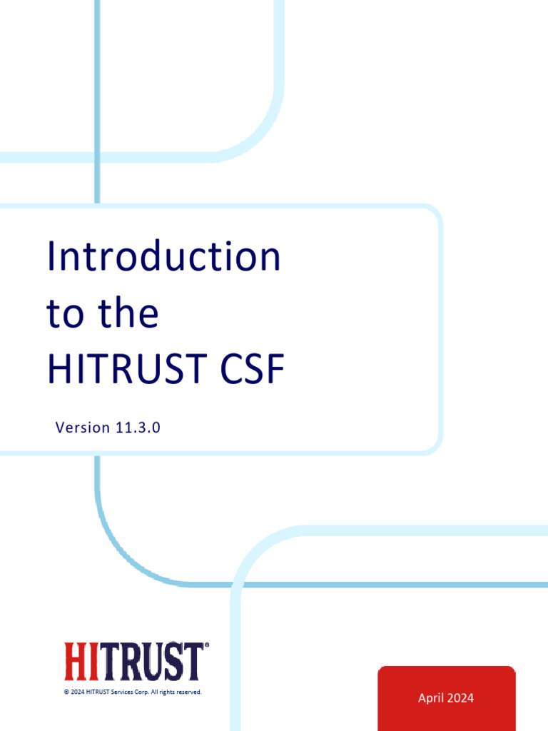 Introduction To HITRUST CSF | PDF | Regulatory Compliance | Information ...