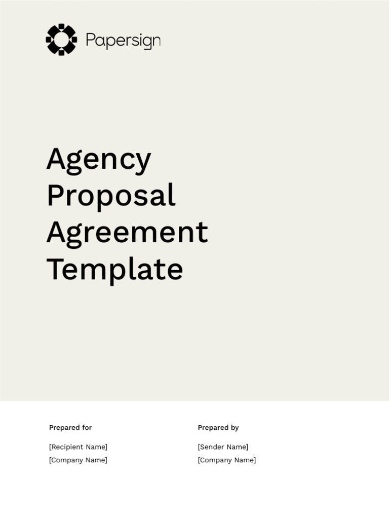 Agency Proposal Agreement Template | PDF | Marketing | Search Engine ...