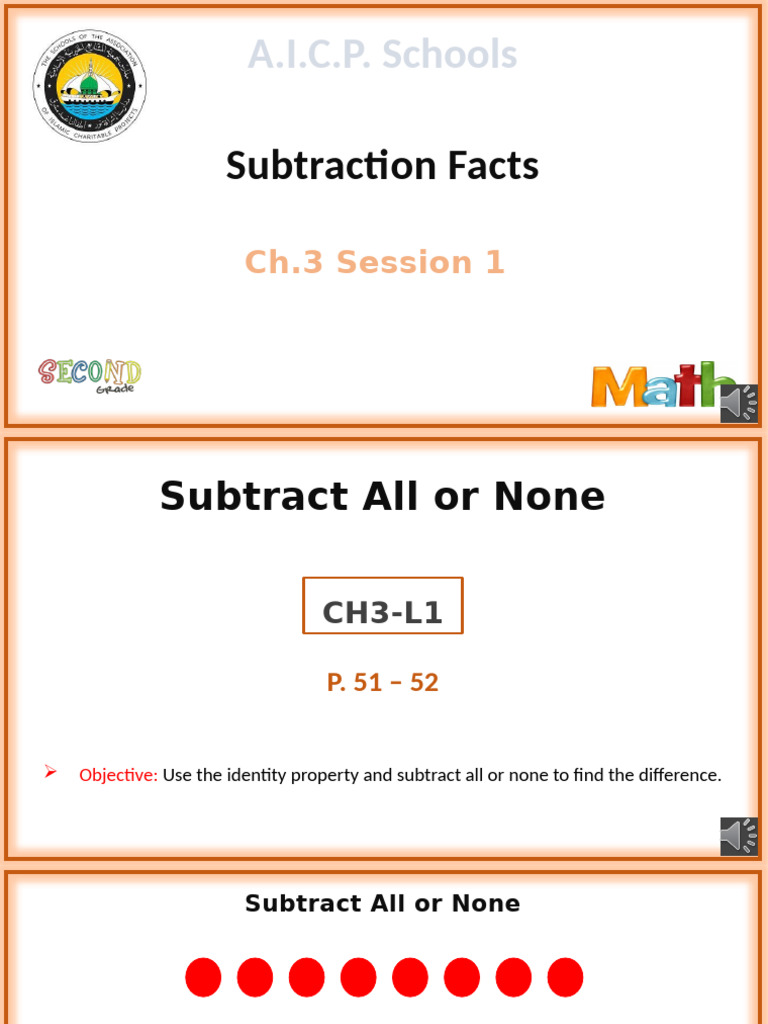 Math G2 W6.1 - S10 Ch3 L1-2 Subtract All or None - Count Back To Subtract | PDF | Mathematics ...