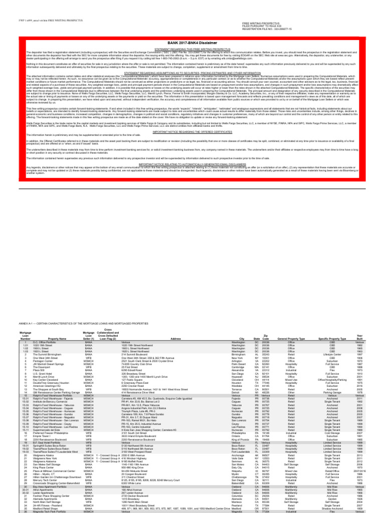Free Writing Prospectus for Securities | PDF | Securities (Finance ...