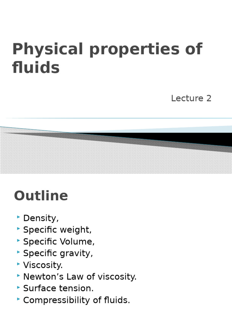 Physical Properties of Fluids | PDF | Viscosity | Shear Stress