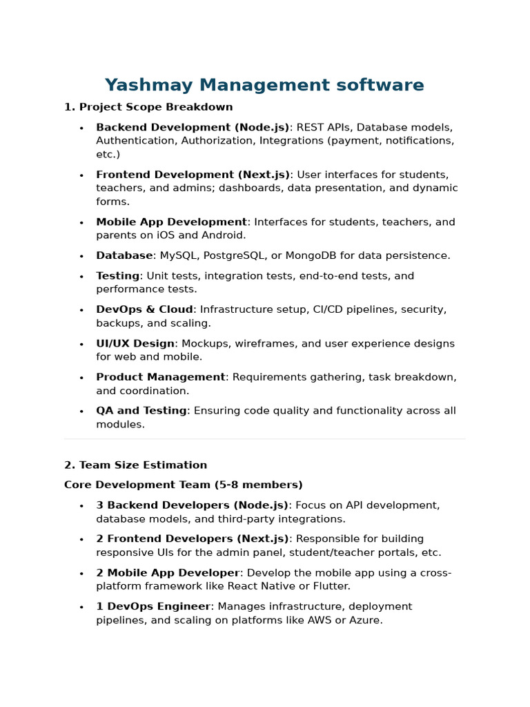 Yashmay Management Software | PDF | Databases | Mobile App