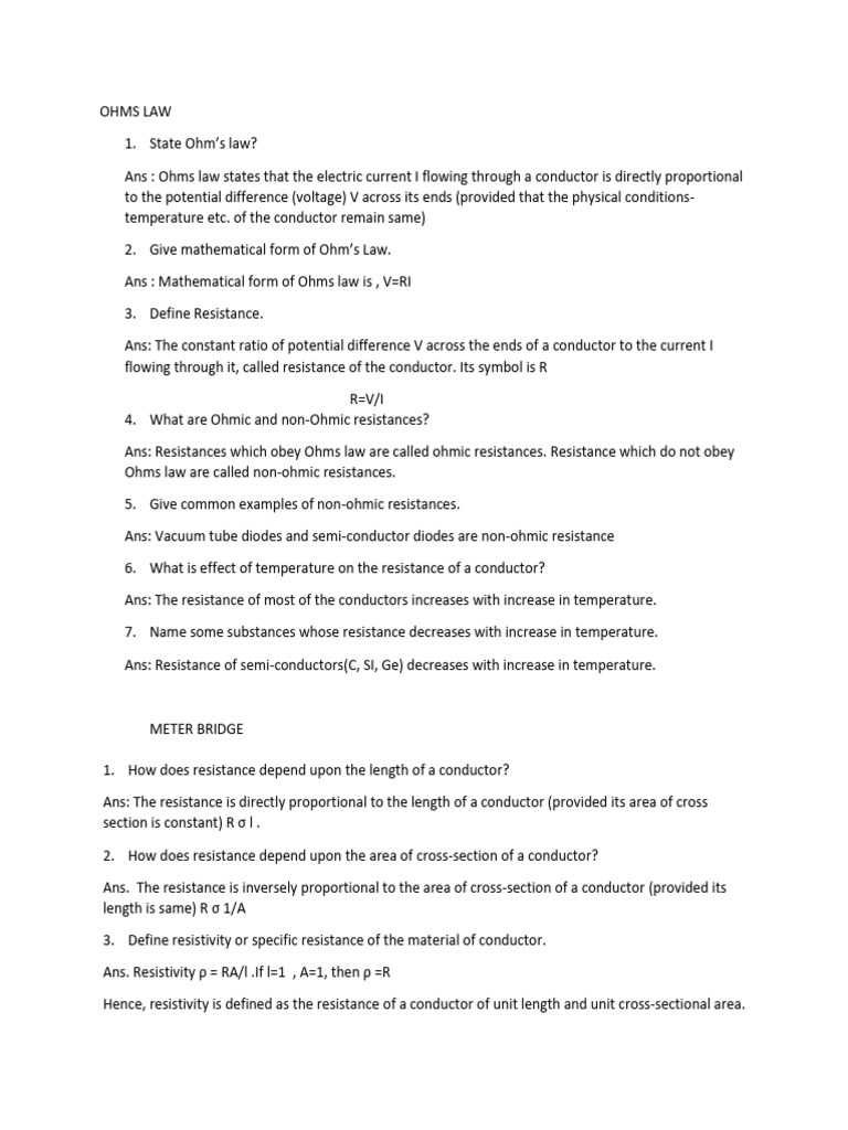 Practical Questions Physics | PDF | P–N Junction | Electrical ...