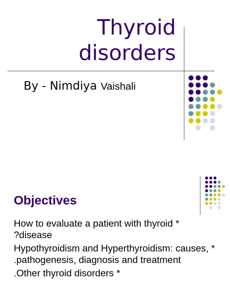 Thyroid Diseases by Nimdiya Vaishali | PDF | Hyperthyroidism | Thyroid