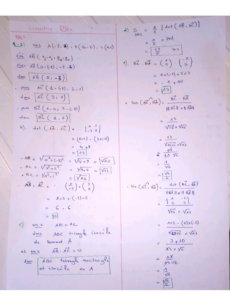 Exercice 2 Ds2 | PDF