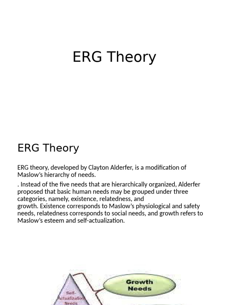ERG Theory | PDF | Psychological Schools | Social Psychology