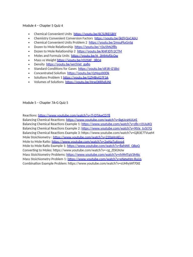 Module 4 and 5 Videos | PDF