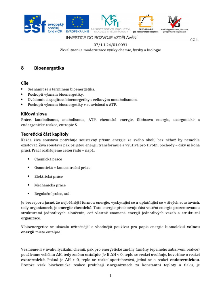 Ada_-_8 Bioenergetika | PDF