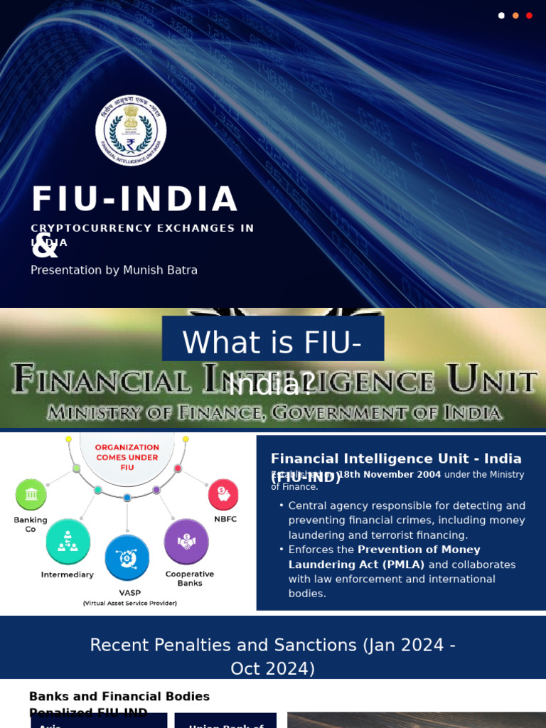 Financial Intelligence Unit - India (FIU-IND) | PDF | Cryptocurrency ...