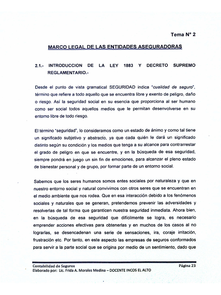 Tema 2 Conta, Seguros | PDF