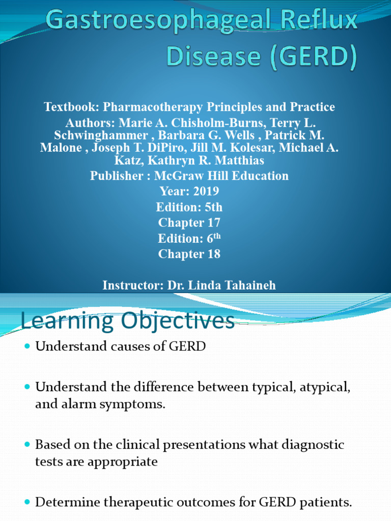 Gerd | PDF | Gastroesophageal Reflux Disease | Medicine