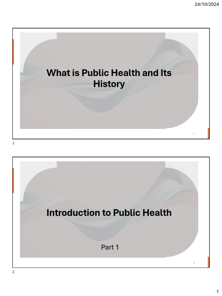 Understanding Public Health Basics | PDF | Public Health | Global Health
