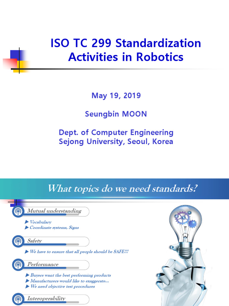 ISO TC 299 Standardization | PDF | International Organization For ...