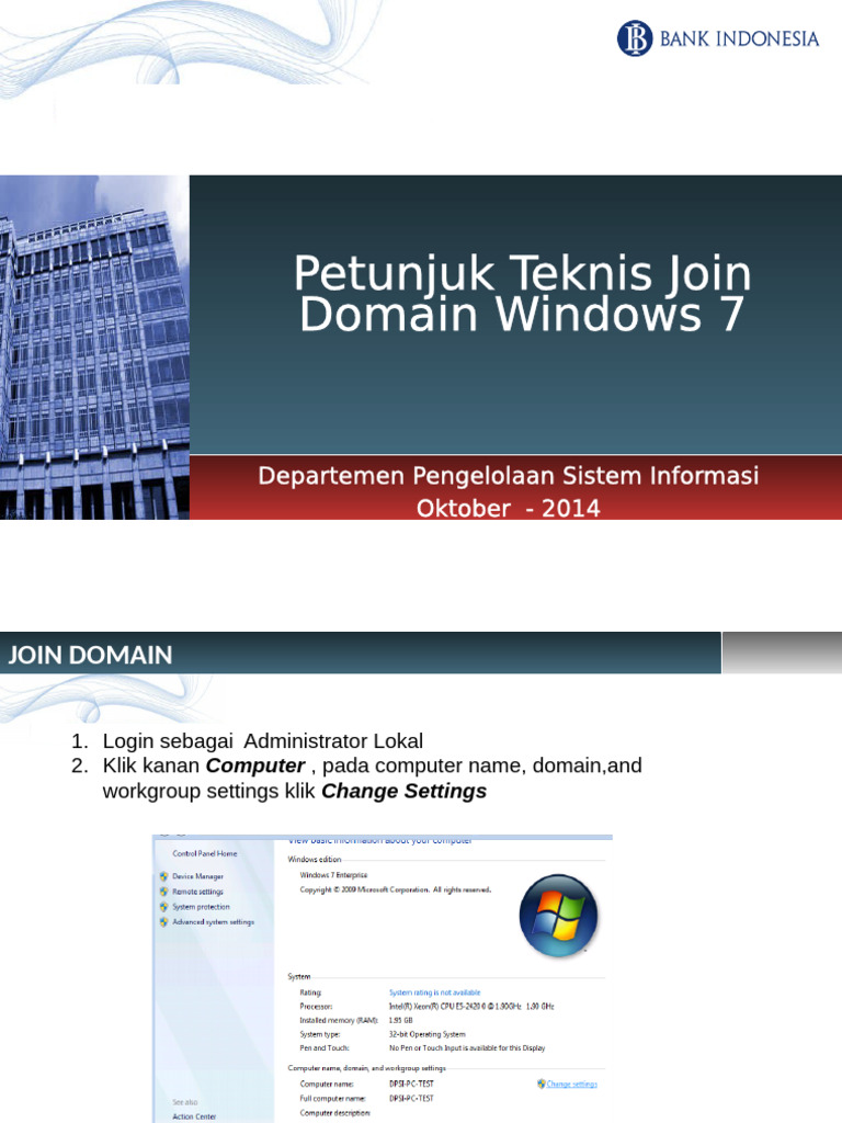 Join domain | PDF