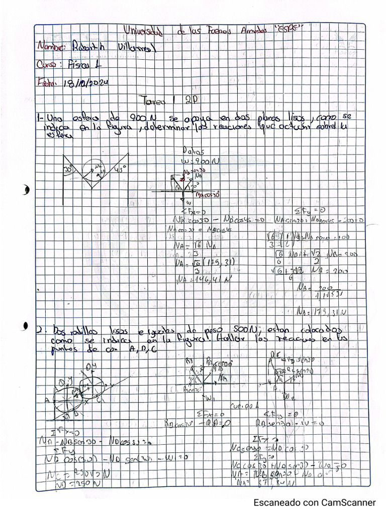 Deber 1 U2 Fisica | PDF