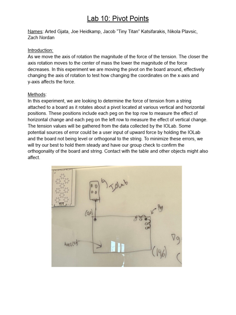 Phys 211 Lab 10 | PDF | Force | Torque