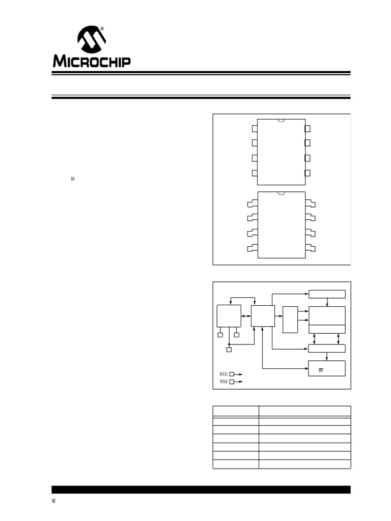 1K 2.5V Dual Mode I C Serial EEPROM: Features: Package Types | PDF ...