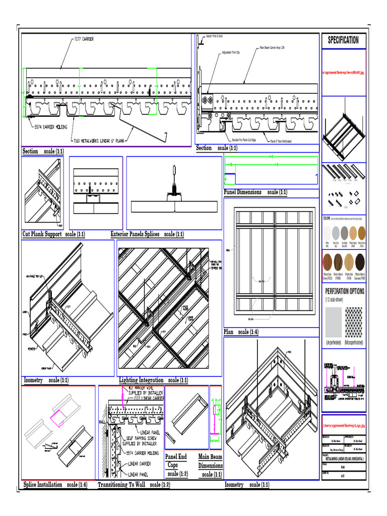 01-Metal Linear Ceiling 2019 | PDF | Geometry | Mathematical Physics