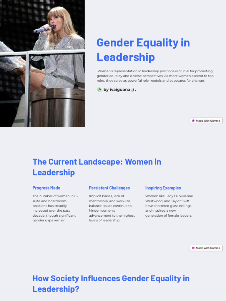 Gender Equality in Leadership | PDF