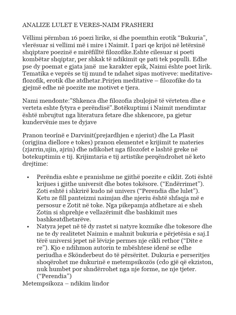 Lulet e Veres | PDF