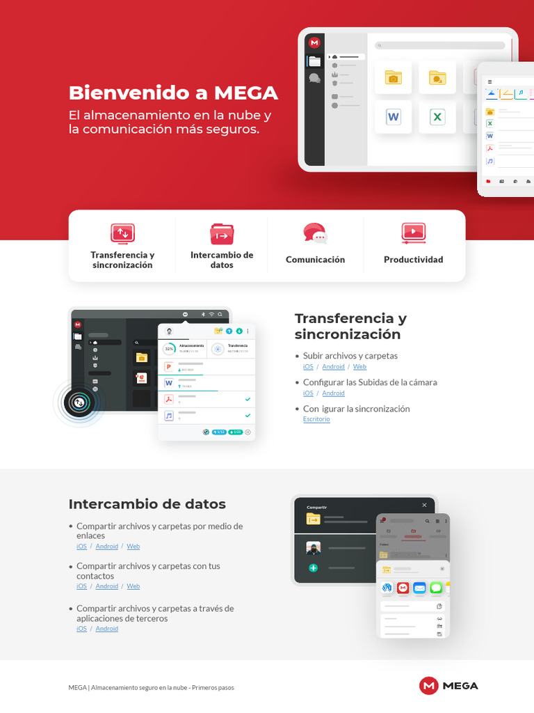 Bienvenido A MEGA | PDF | Ios | Servicios en línea