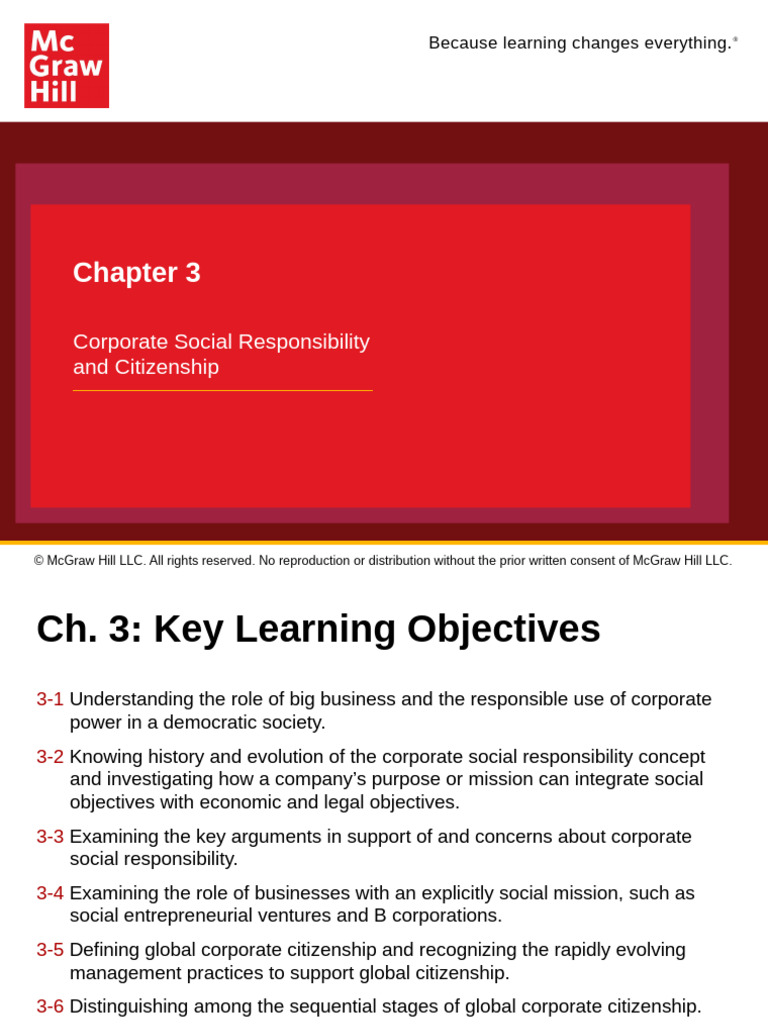 Lawrence 17e Ch03 PPT Accessible | PDF | Corporate Social Responsibility | Entrepreneurship