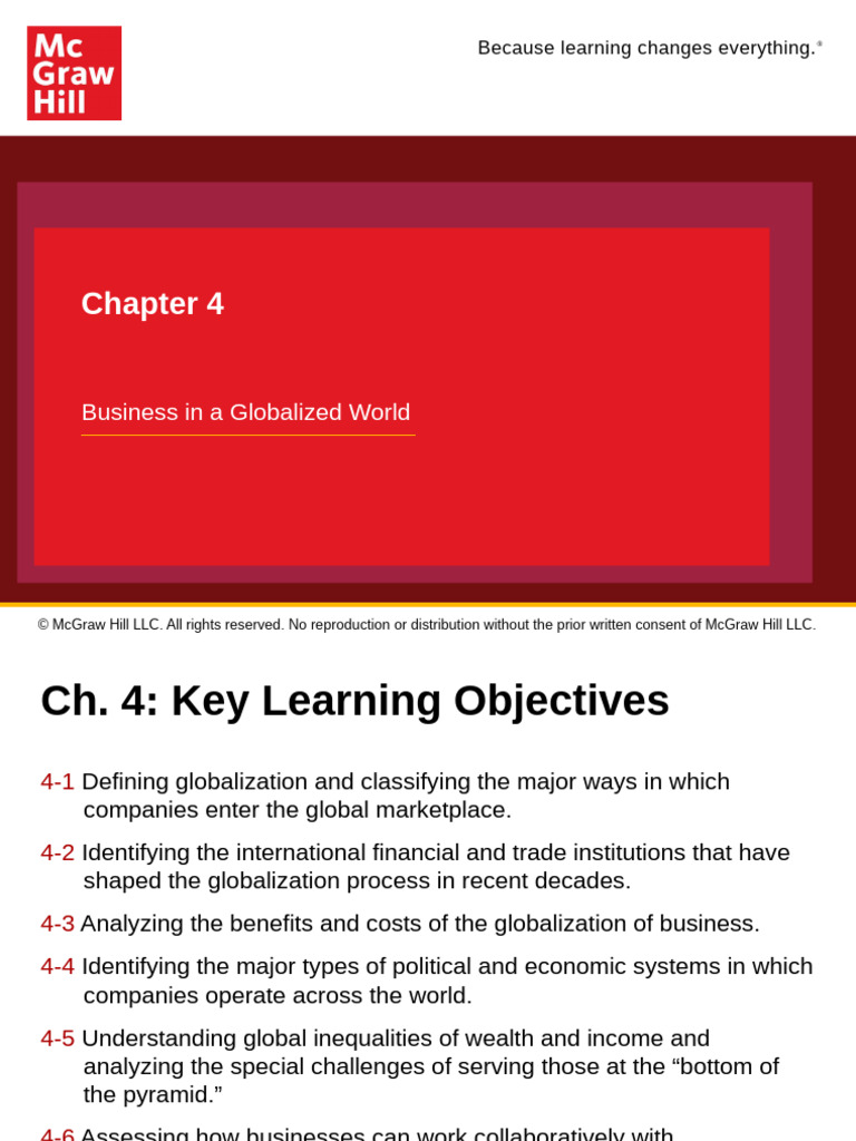 Lawrence 17e Ch04 PPT Accessible | PDF | Globalization | Trade