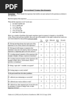 International Trauma Questionnaire PDF ITQ | PDF | Psychological Trauma | Experience