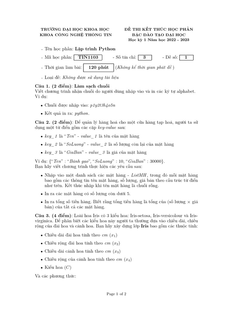 60F280BO Dethi So1 Luot2 | PDF