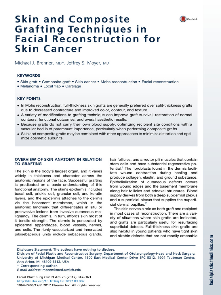 SKIN COMPOSITE GRAFTING TECHNIQUES | PDF