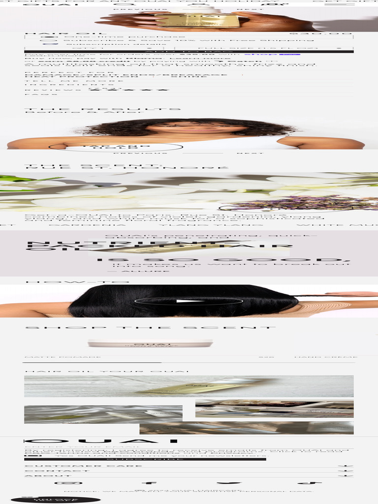 Heat Protectant Oil for Hair - Oil for Damaged Hair – OUAI | PDF