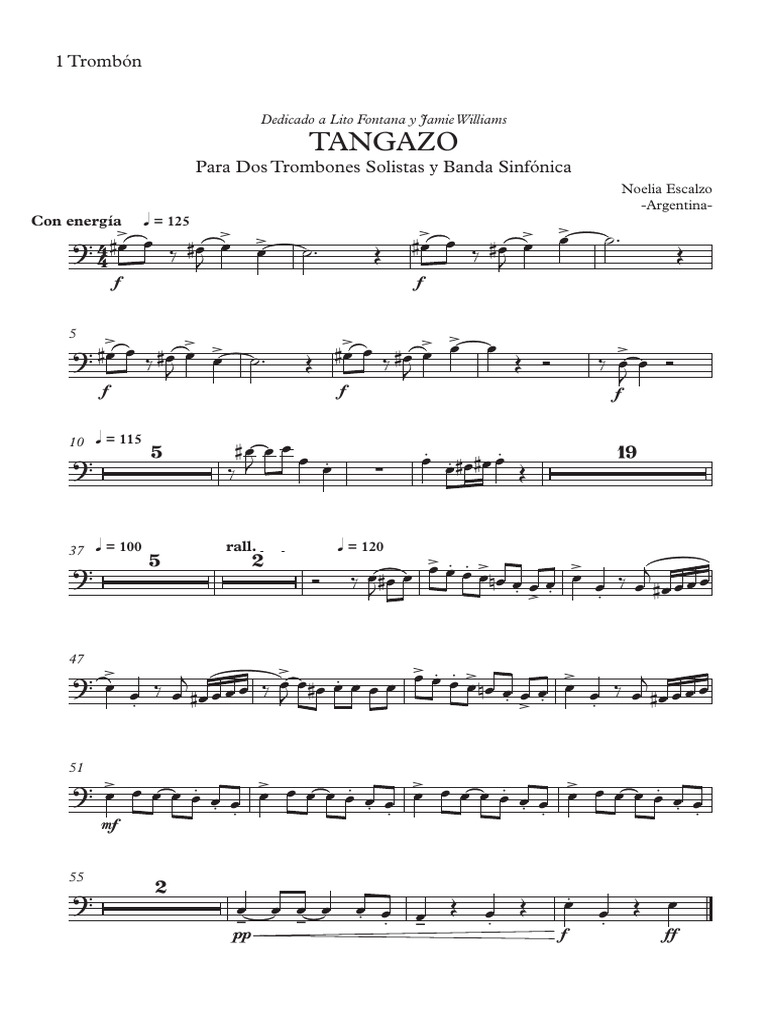 12. Tangazo - N. Escalzo - Trombones 1e2eBass | PDF