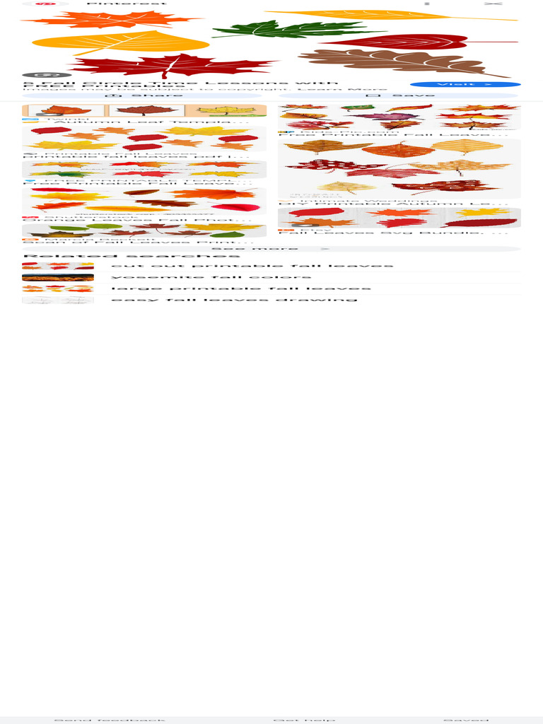 Fall Leaves Printable - Google Search | PDF