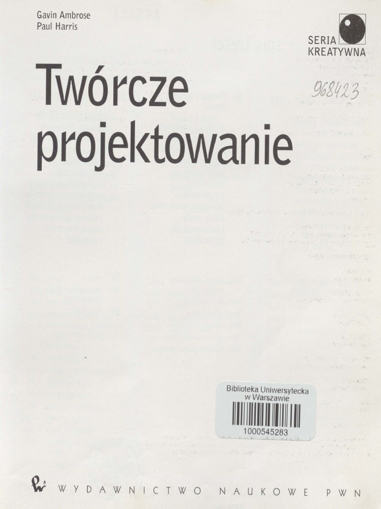 Ambrose Harris Tworcze Projektowanie 2007 Typografia | PDF