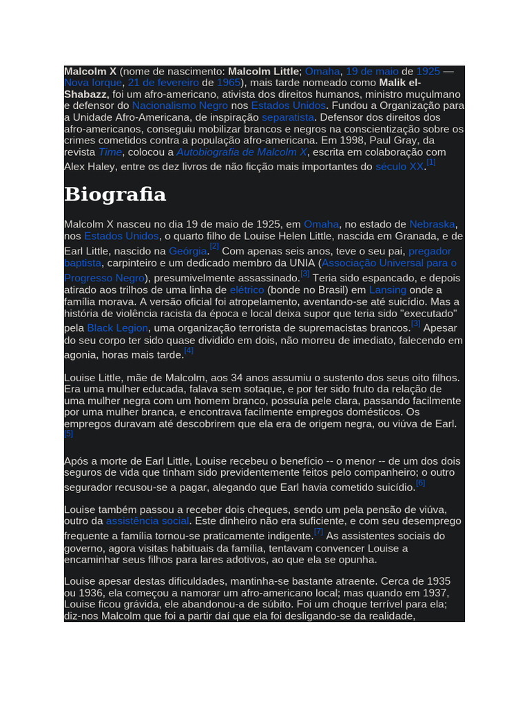 malcolm x | PDF | Malcolm X