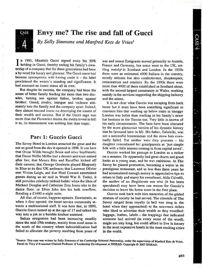 Case 4 Gucci | PDF