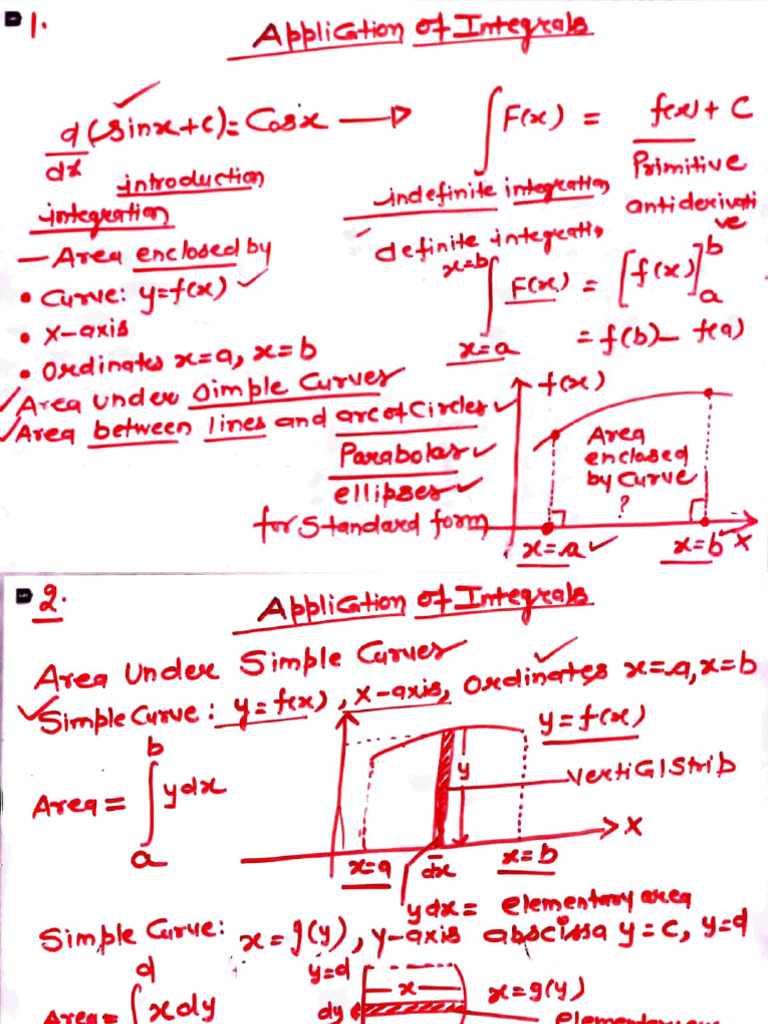 Calculus Concepts and Integrals Guide | PDF