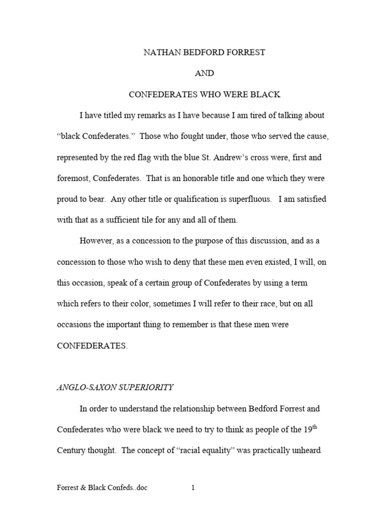 Forrest Black Confederates | PDF | Confederate States Of America ...