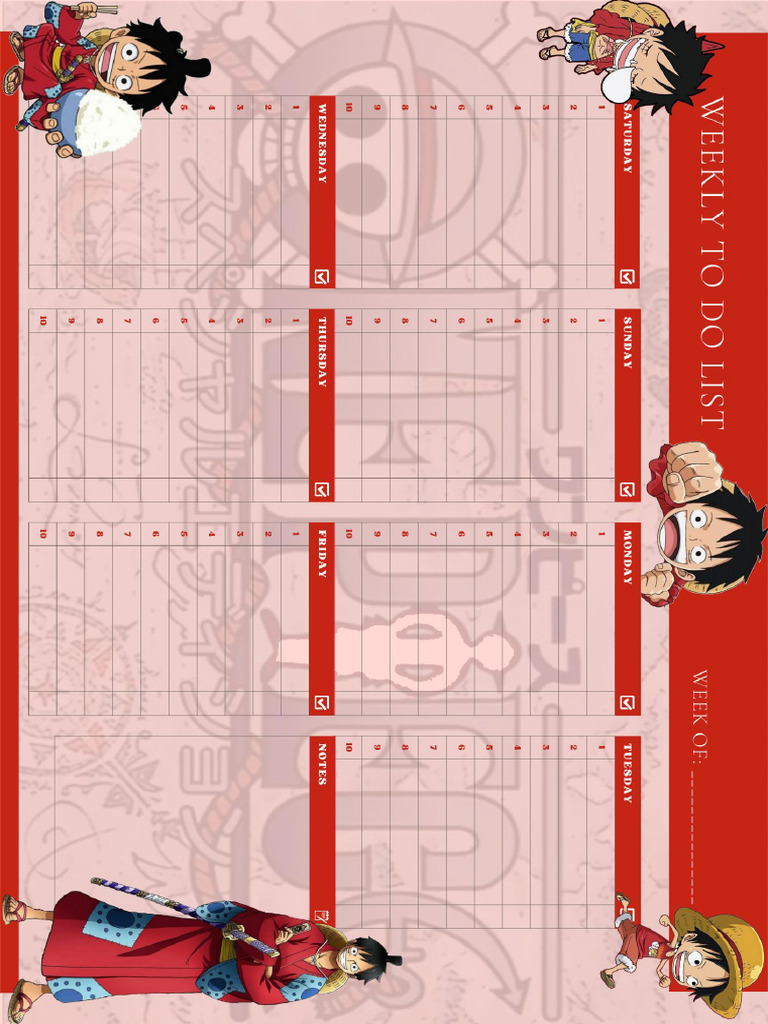 One Piece Calender | PDF