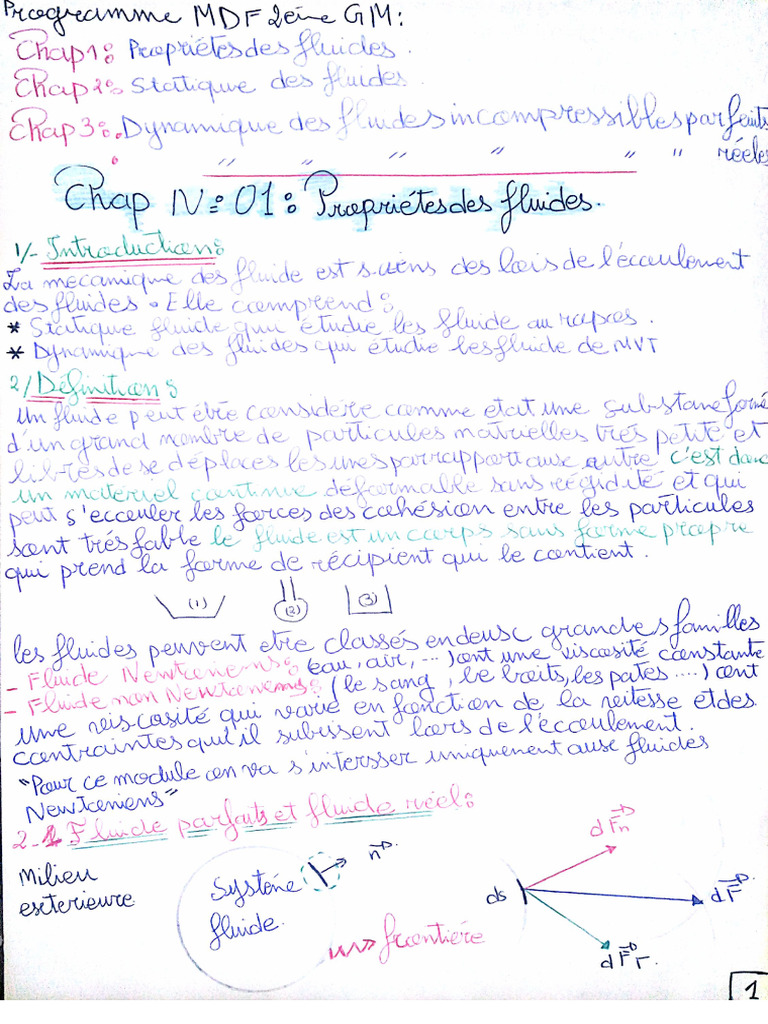 Résumé4 Mécanique Des Fluides | PDF