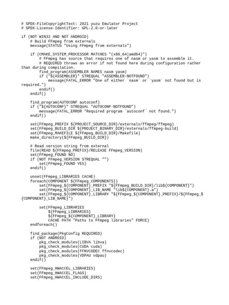 CMake Lists | PDF | Software Engineering | Software Development