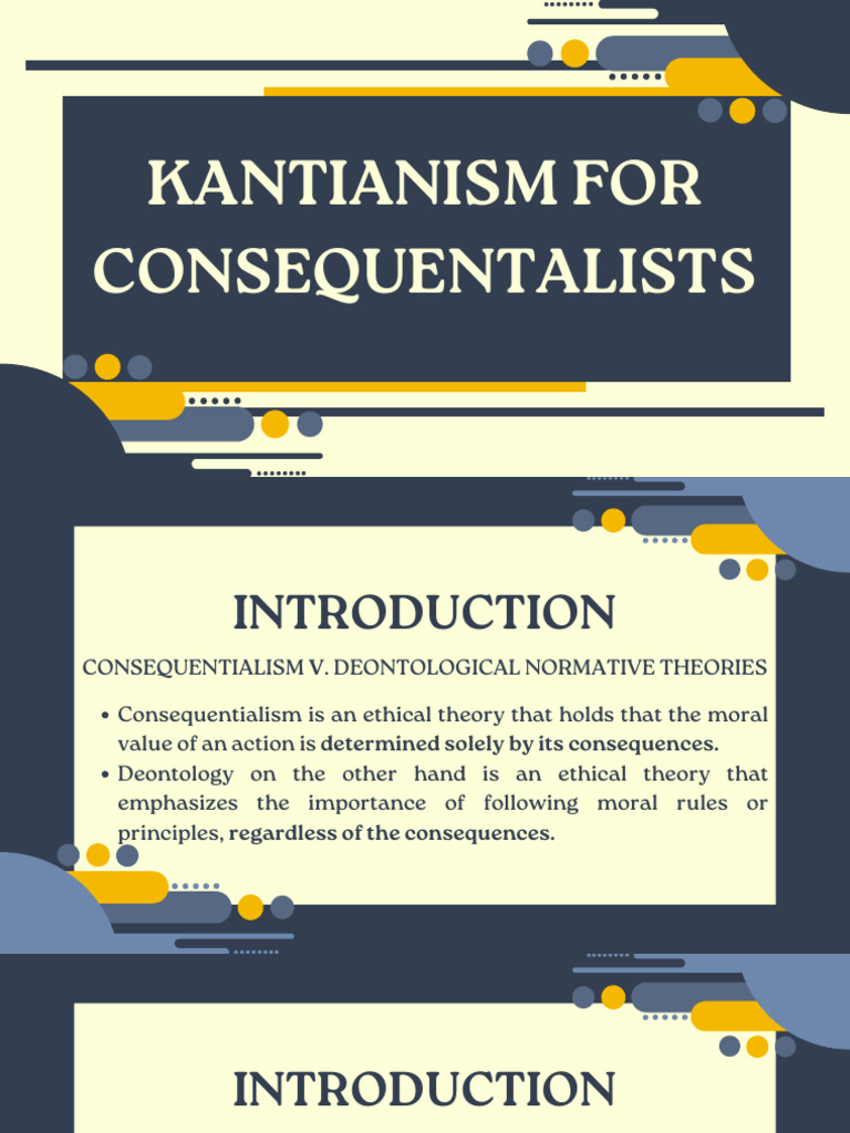 Kantian Deontological Tradition | PDF | Autonomy | Rationality