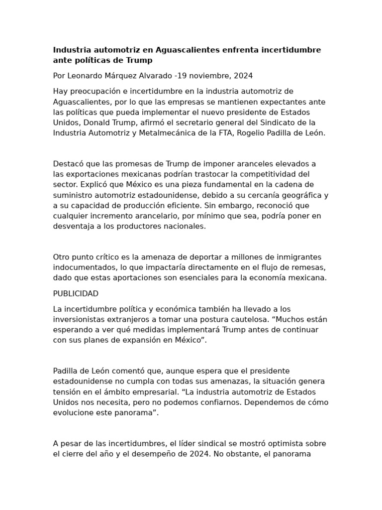 Noticia 1. 3 La 1er, Que Hueva | PDF