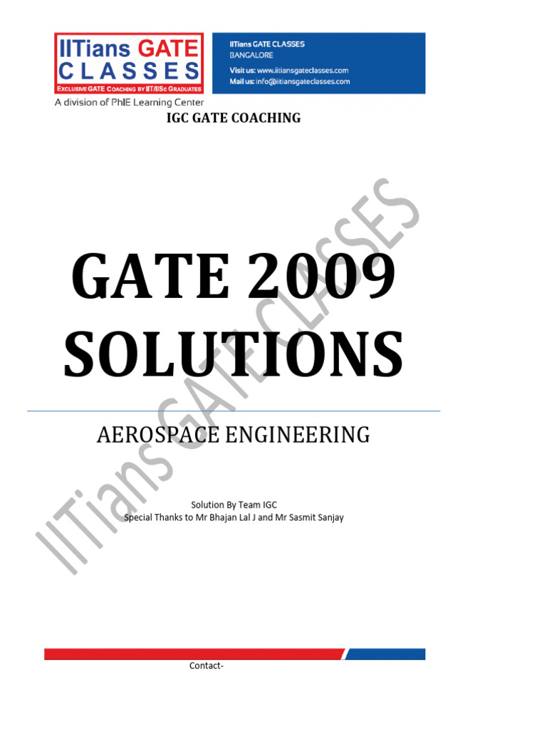 Gate 2009 | PDF | Physical Quantities | Mechanics