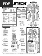 Lancer Combat Cheatsheet | PDF | Military Technology