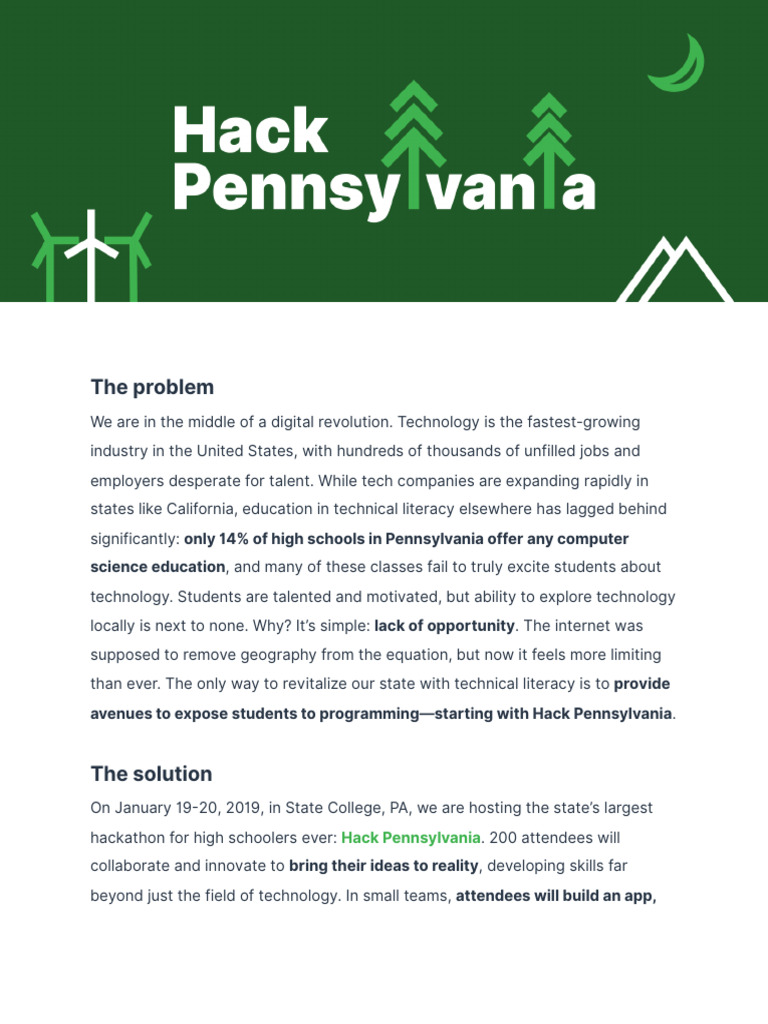 Hack Pennsylvania Prospectus | PDF