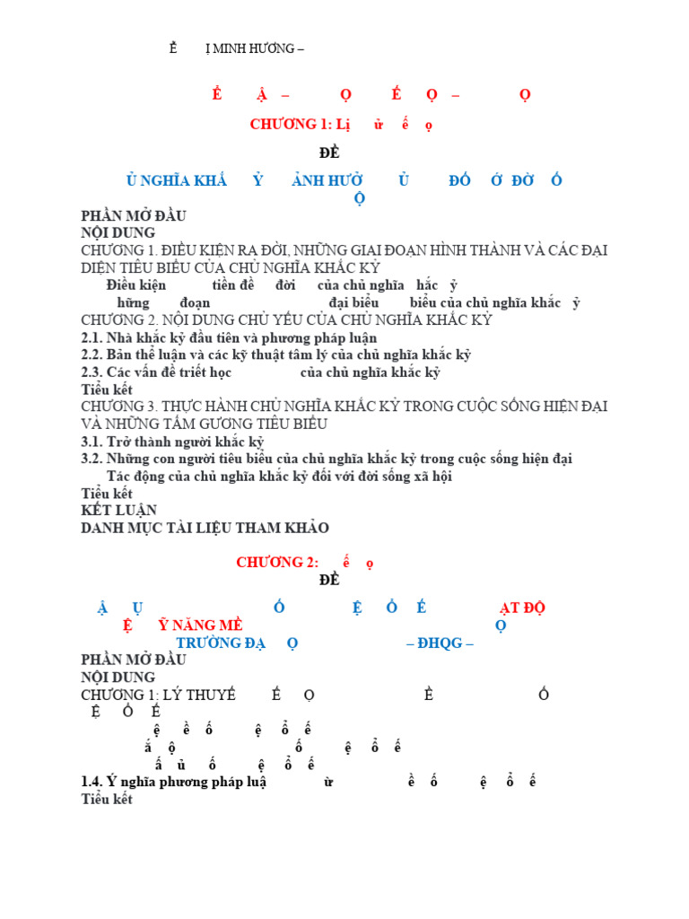 Dan y Tieu Luan - Minh Hoa - HVCH - 232 | PDF