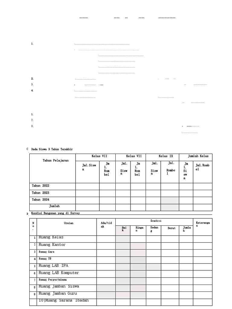 Format Verifikasi Sarpras | PDF