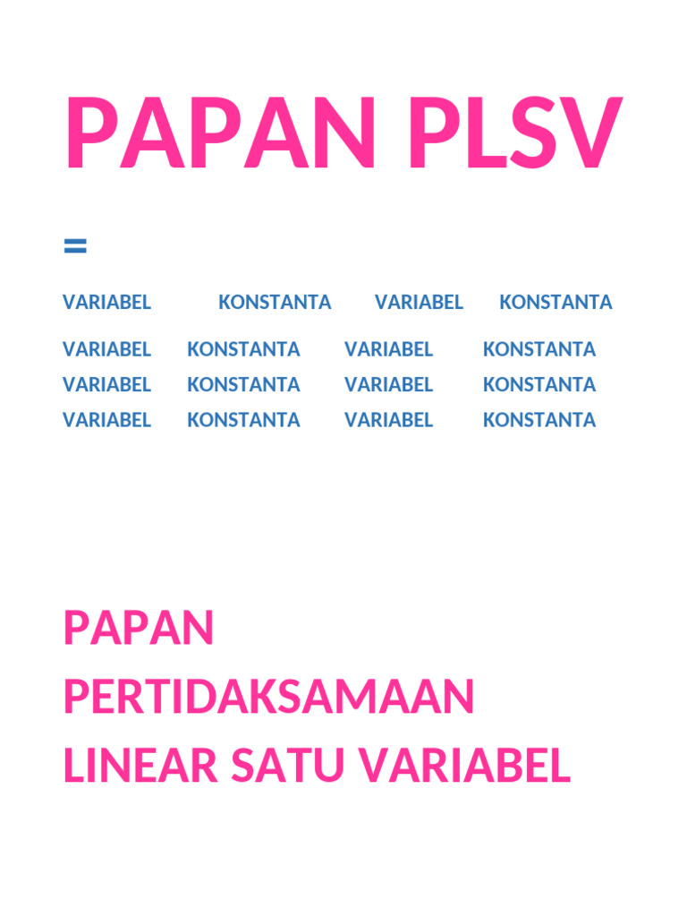 Papan PLSV | PDF