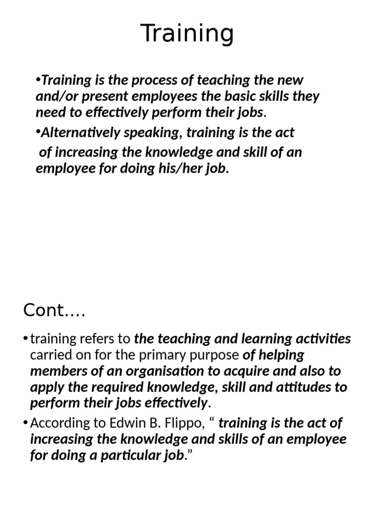 Training Pdf Employment Knowledge